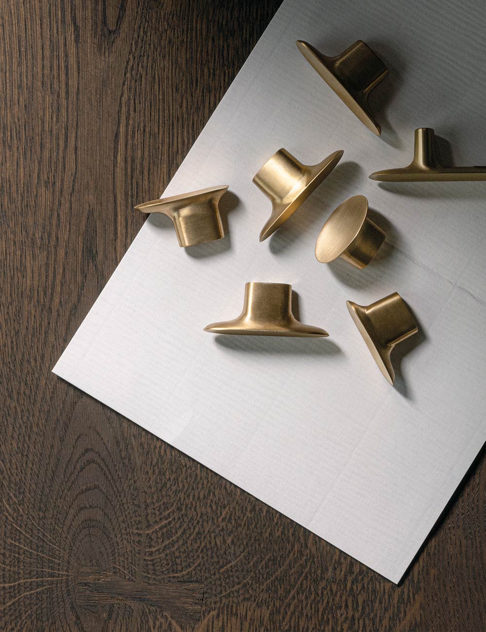 LEAF hook - Satin Brass – BRANDT Copenhagen
