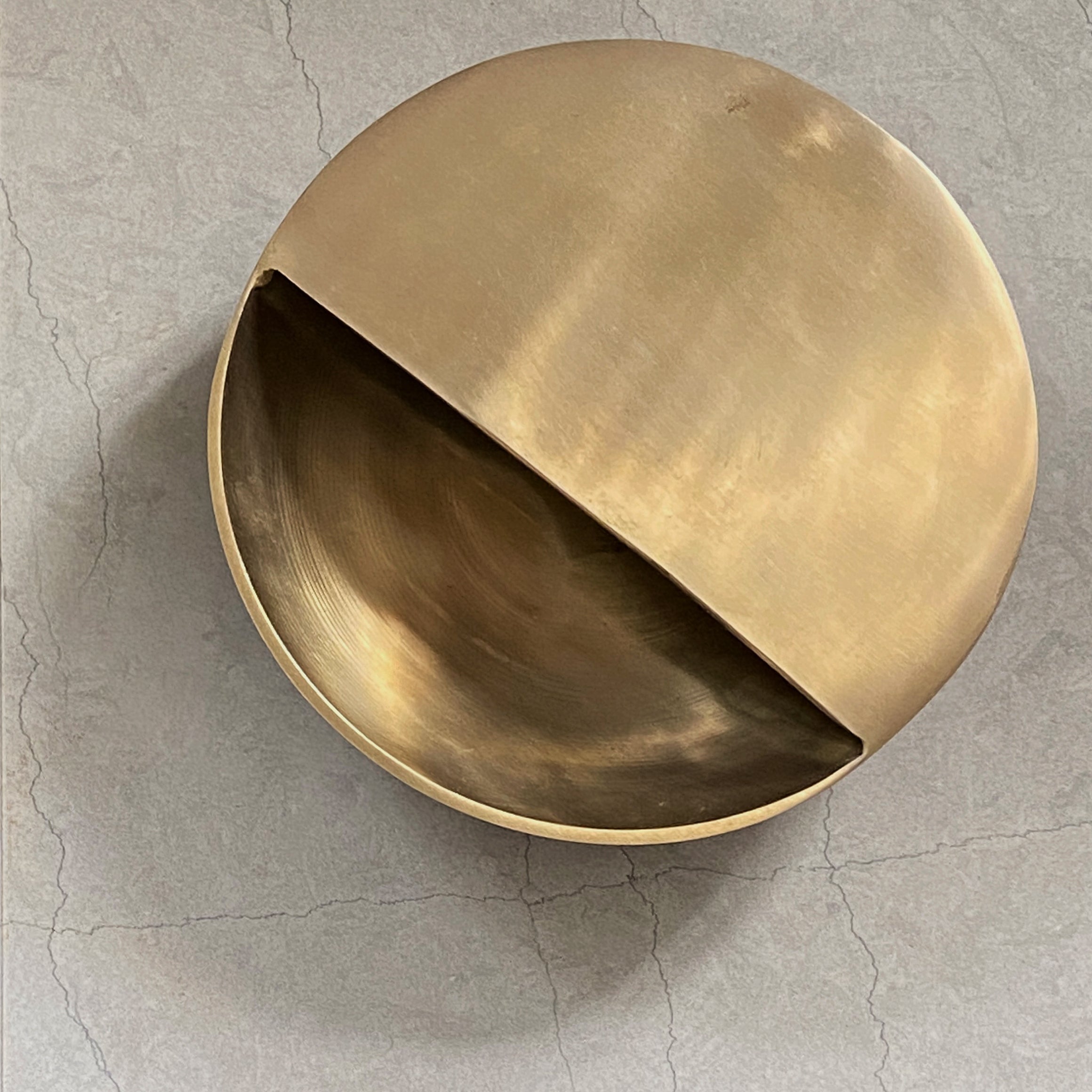 COVA bowl in satin brass metal – BRANDT Copenhagen